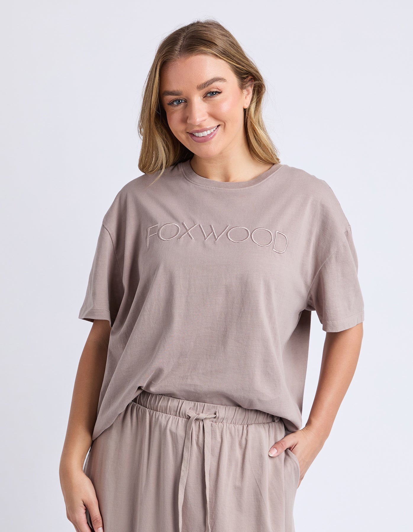 Foxwood Simplified Tee 55x0229 - Brown – Dandan Fashions