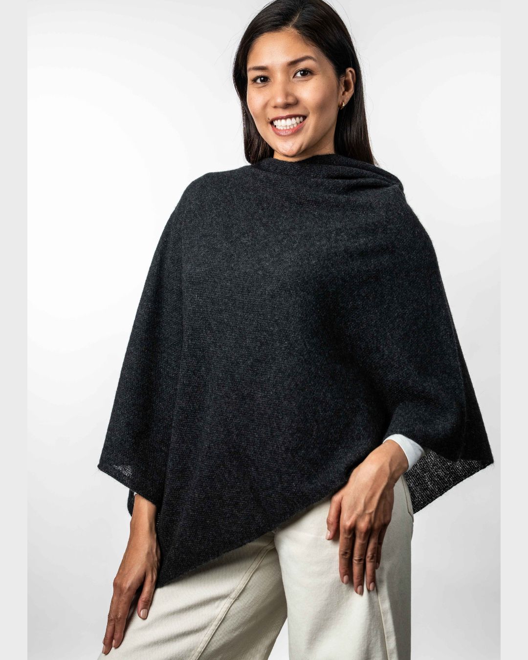 Koru Two Way Poncho KO798 - Charcoal – Dandan Fashions