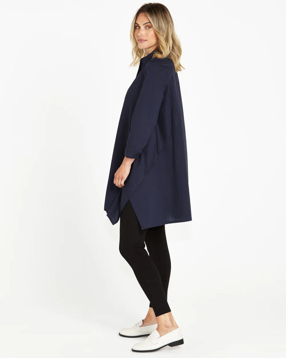 Betty Basic Zaida Tunic Shirt BB8276 - Dark blue – Dandan Fashions