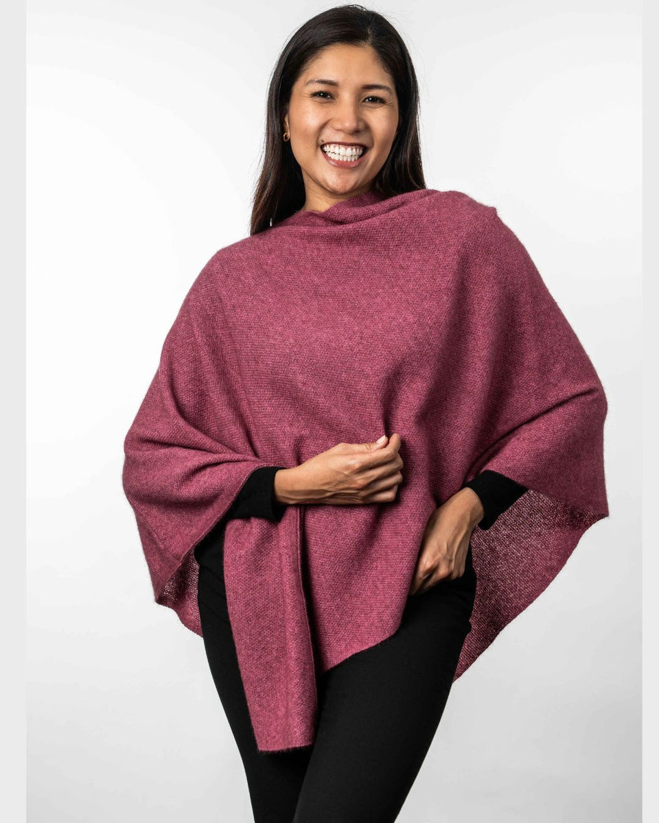 Koru Two Way Poncho KO798 - Rose – Dandan Fashions